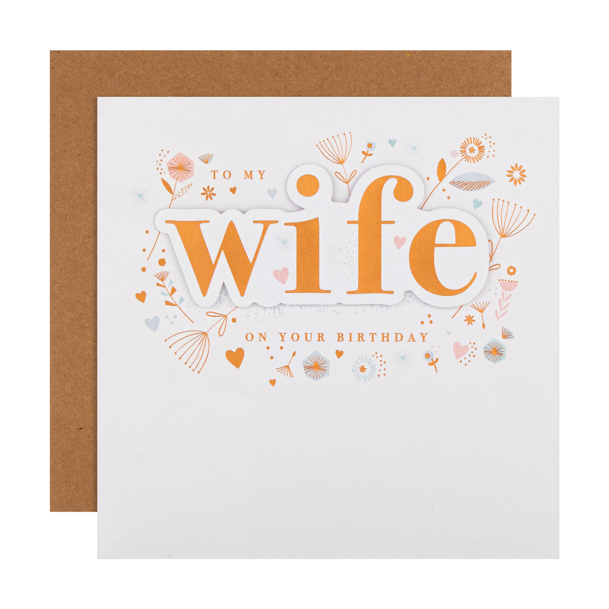 Copper Foil Birthday Card for Wife| Hallmark UK