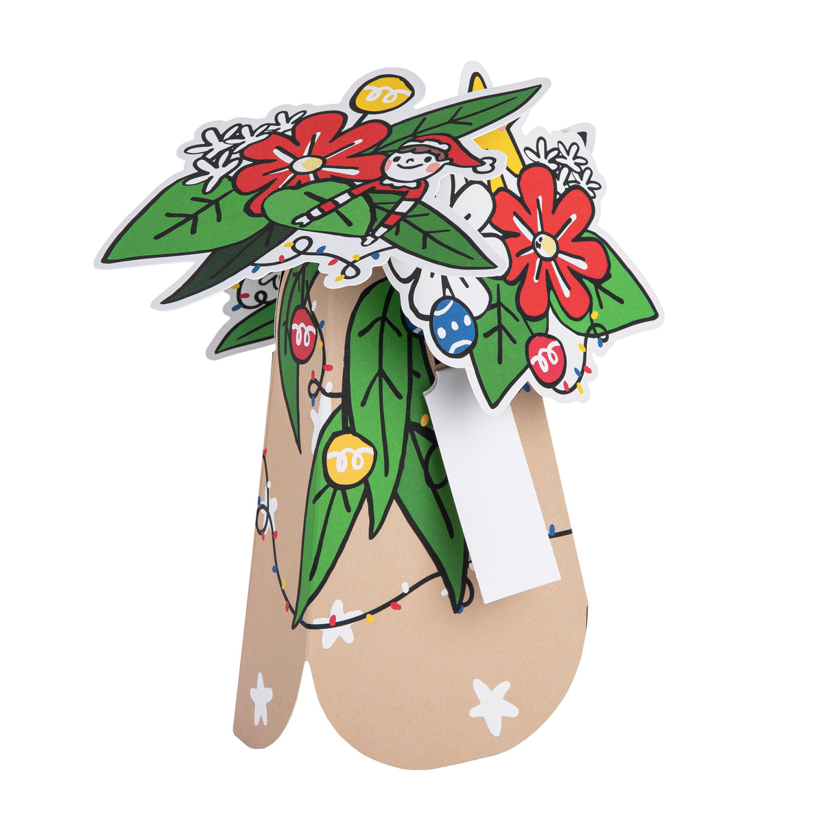 Christmas 3D Pop-Up Pink Festive Flowers | Hallmark UK