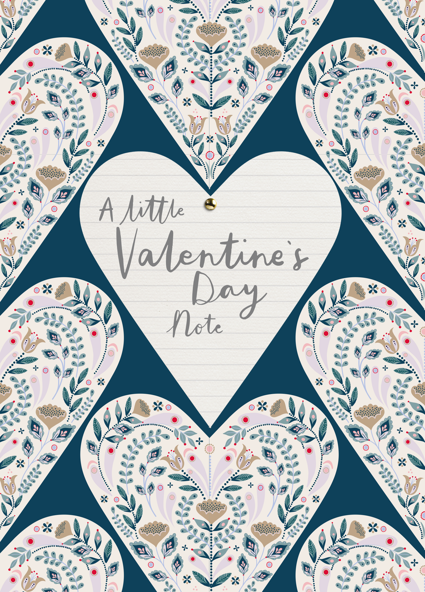 Personalised Love Hearts & Mandala Valentine's Day Card – Hallmark