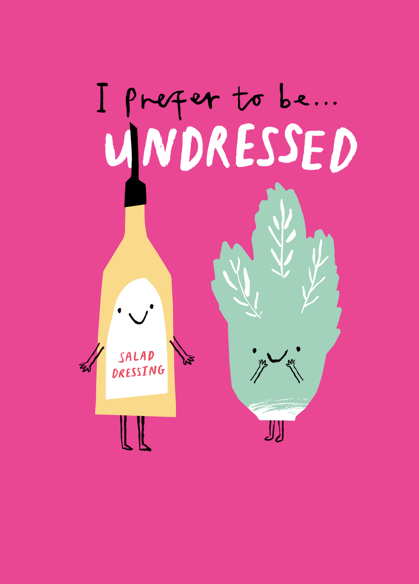 Personalised Funny Undressed Salad Valentine's Day Card | Hallmark UK