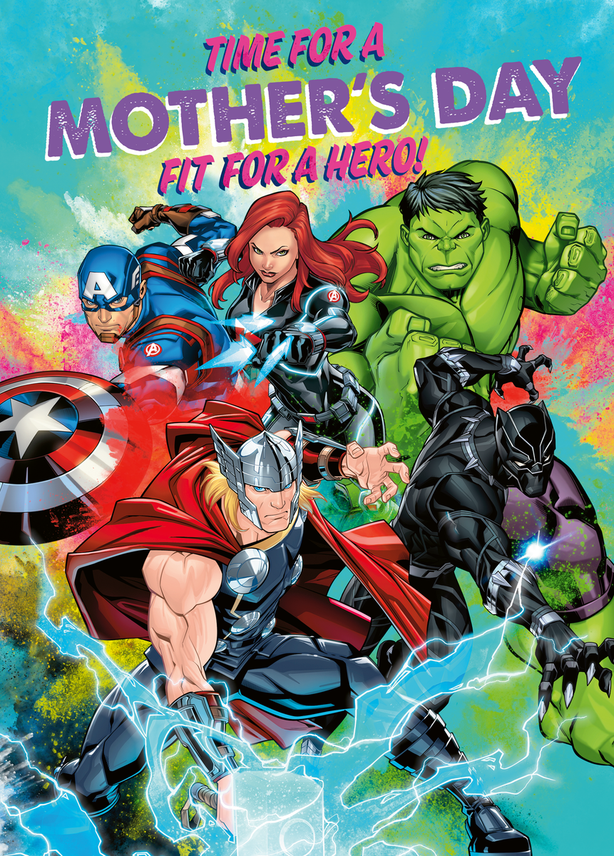 Personalised Marvel Avengers Hero Mother's Day Card | Hallmark UK