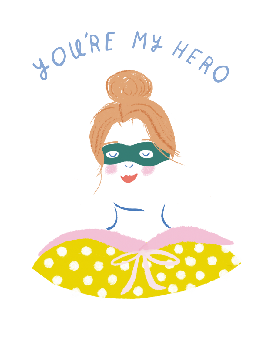 Personalised For Woman You're My Hero Mother's Day Card | Hallmark UK
