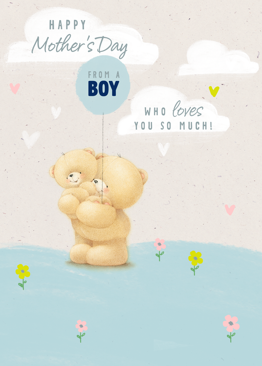 Forever Friends Bears From a Boy Mother's Day Card | Hallmark UK