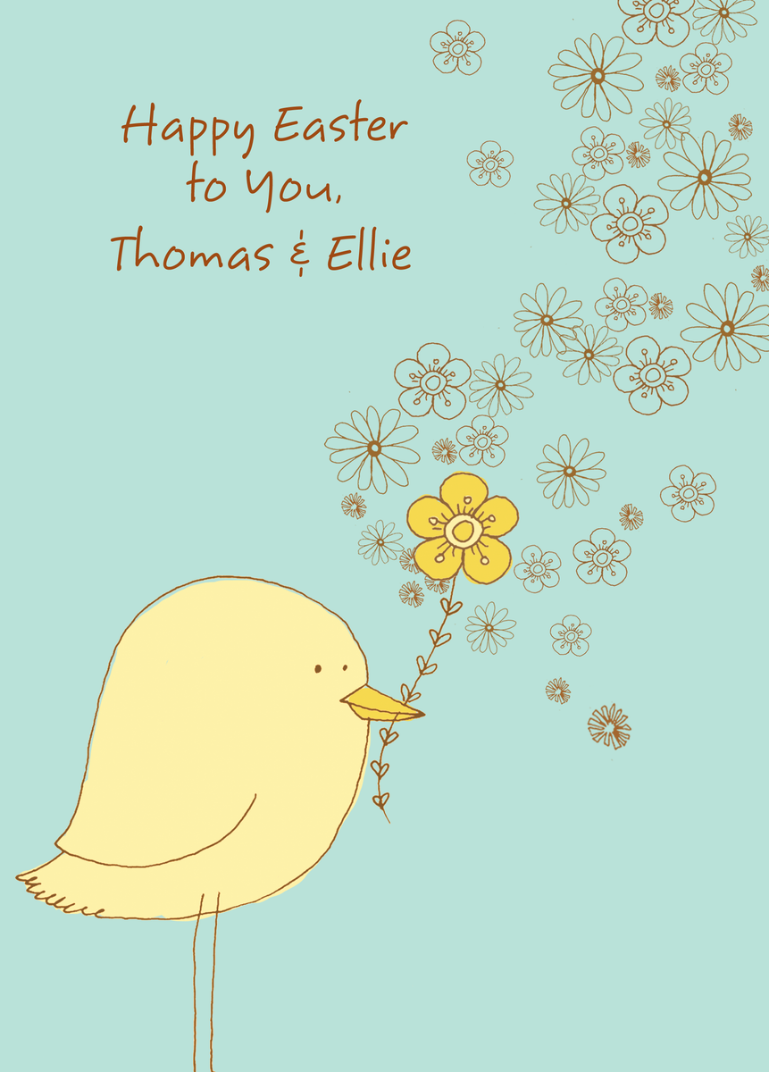 Personalised Cute Baby Chick Easter Card | Hallmark UK