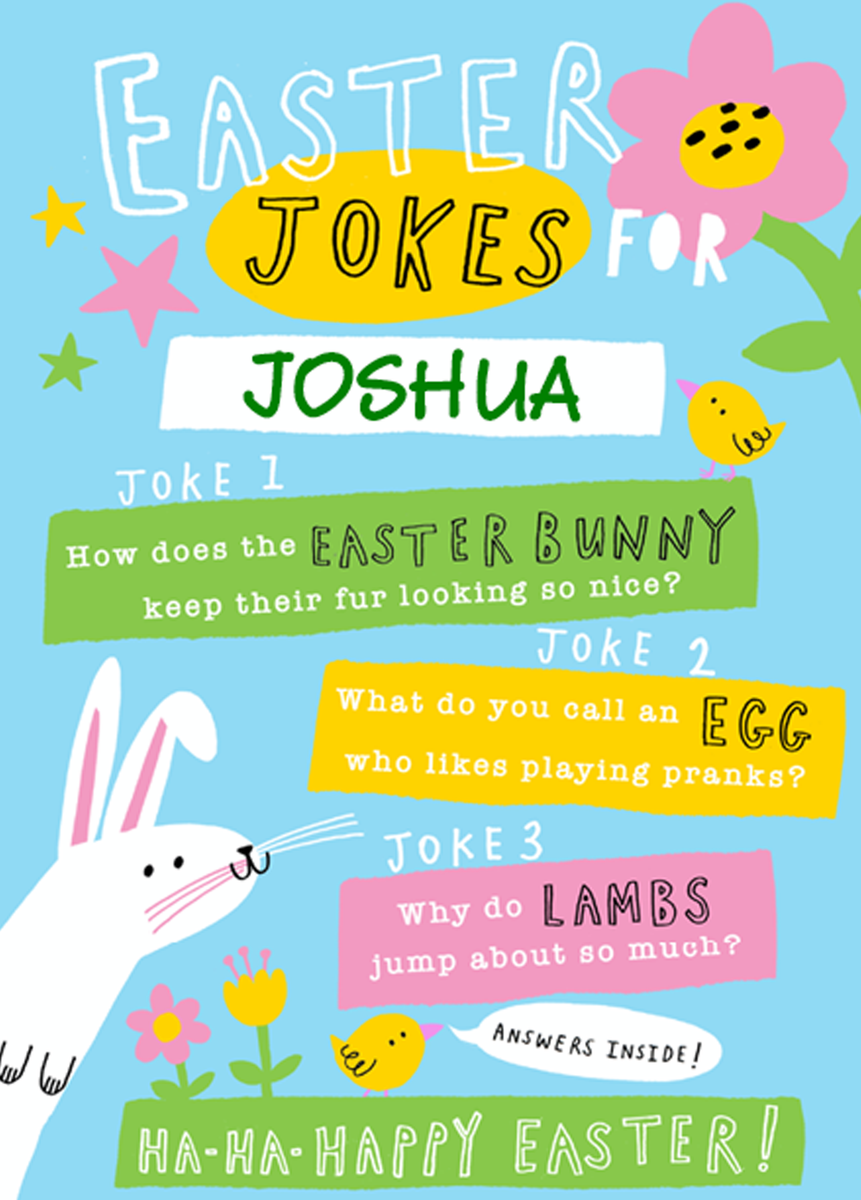 Personalised Kids Easter Fun Activity Easter Card | Hallmark UK