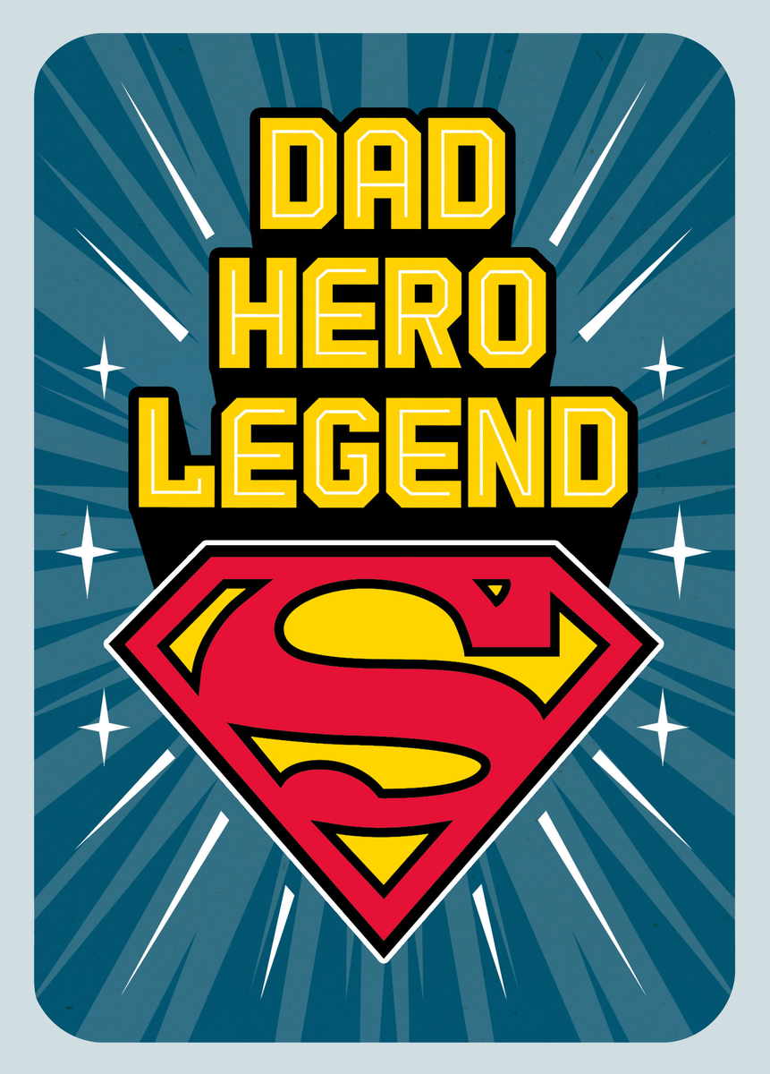 Personalised Superman Hero Father's Day Card for Dad | Hallmark UK