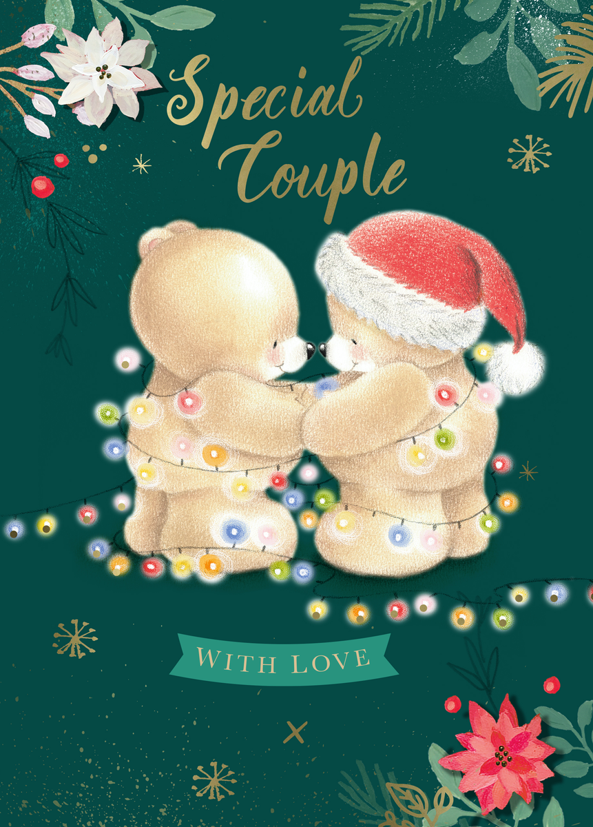 Personalised Special Couple Cute Forever Friends Christmas Card – Hallmark