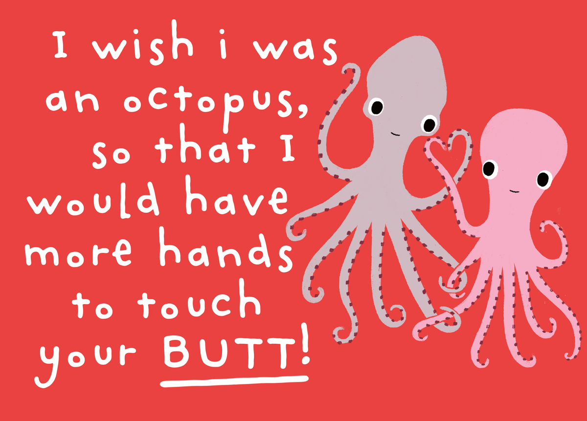 Personalised Octopus Couple Valentine's Day Card | Hallmark UK
