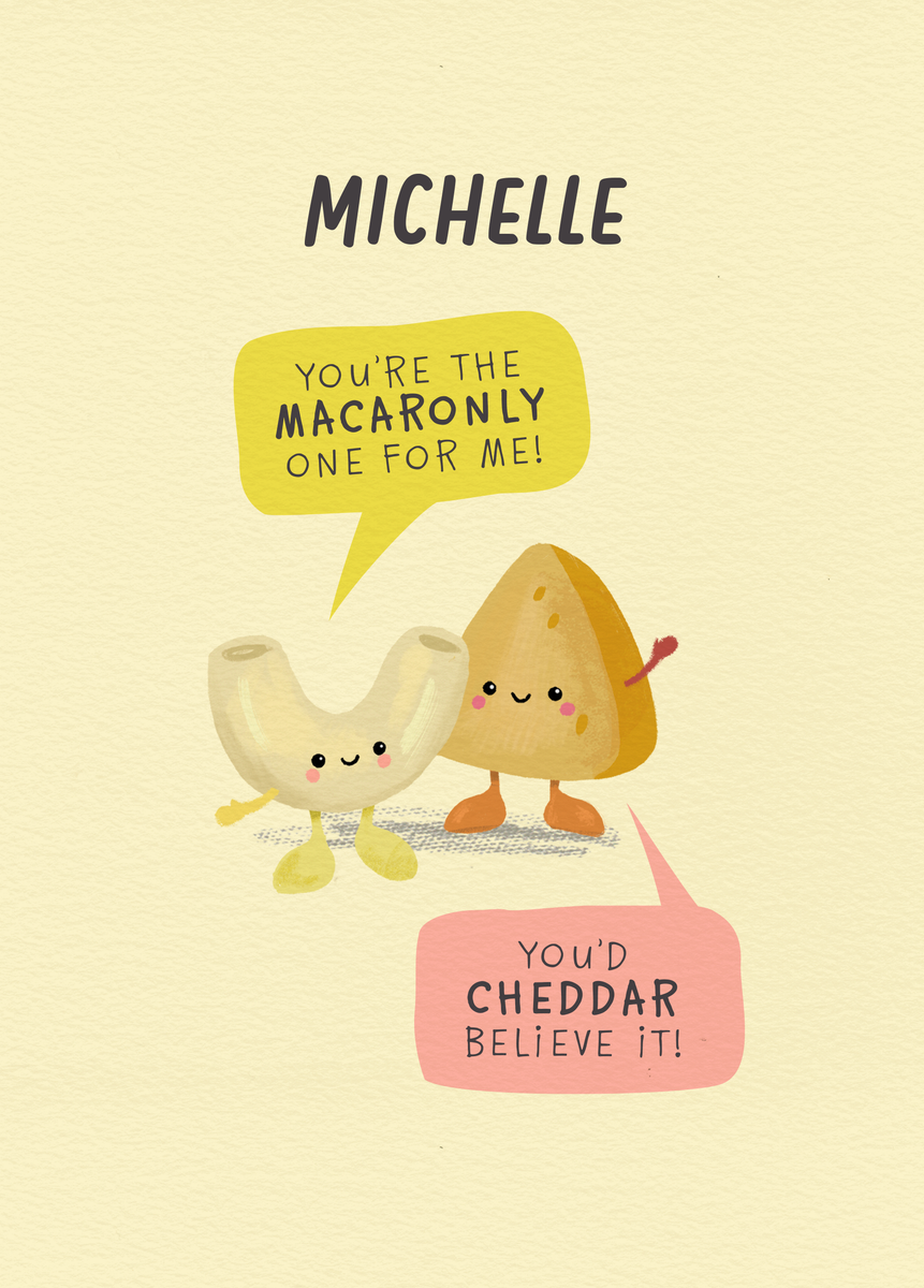 Personalised & Editable Mac & Cheese Greeting Card | Hallmark UK