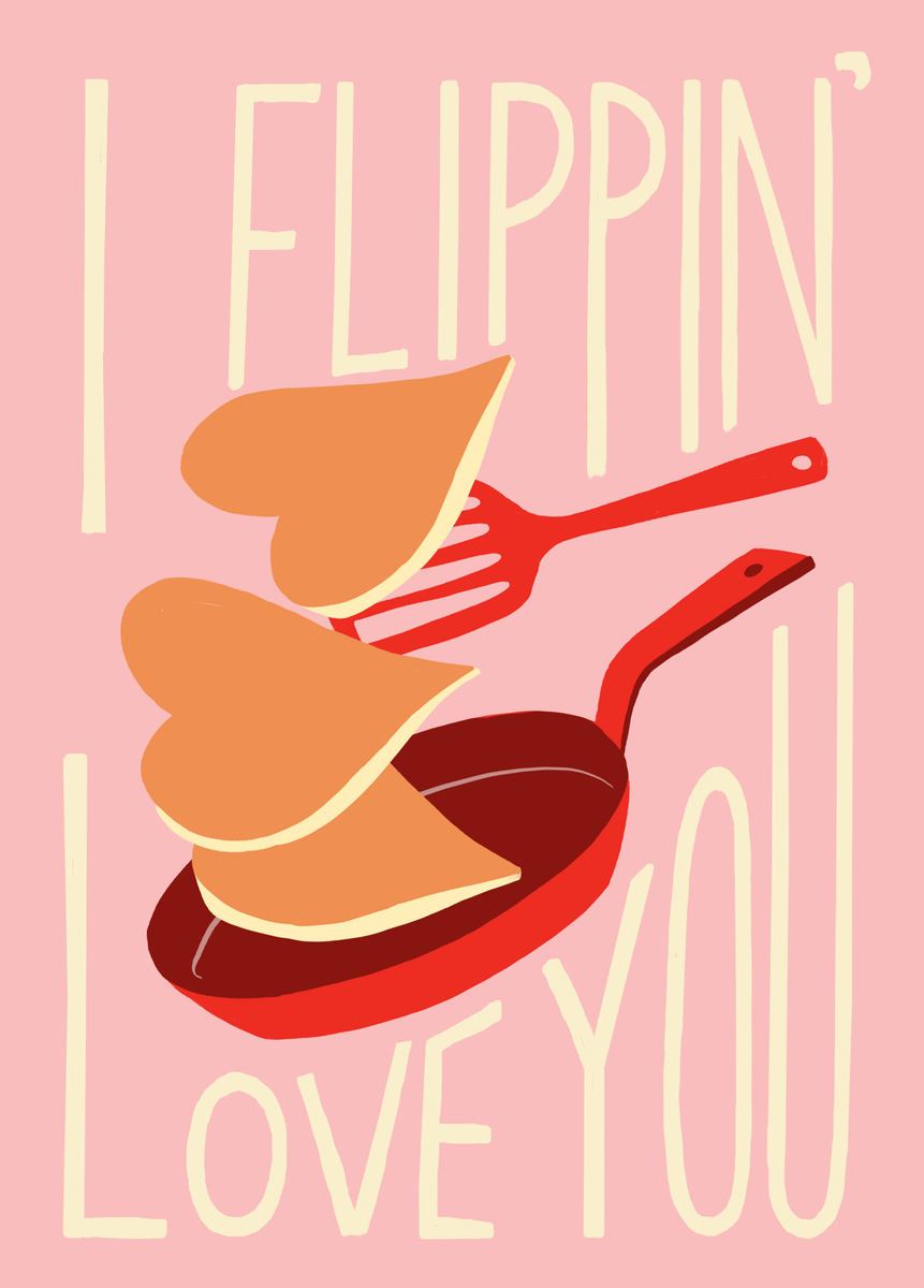 Personalised Heart Pancakes Valentine's Card | Hallmark
