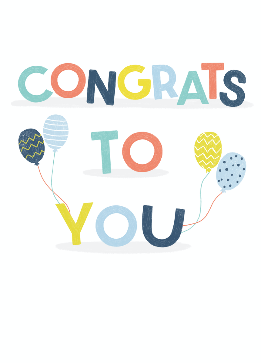 Personalised Congrats to You Congratulations Card – Hallmark