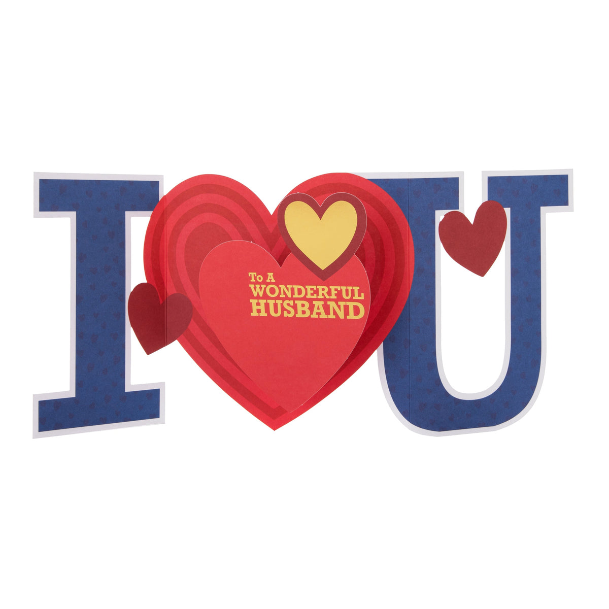3D Fold-Out Banner Valentine's Day Card Husband | Hallmark UK