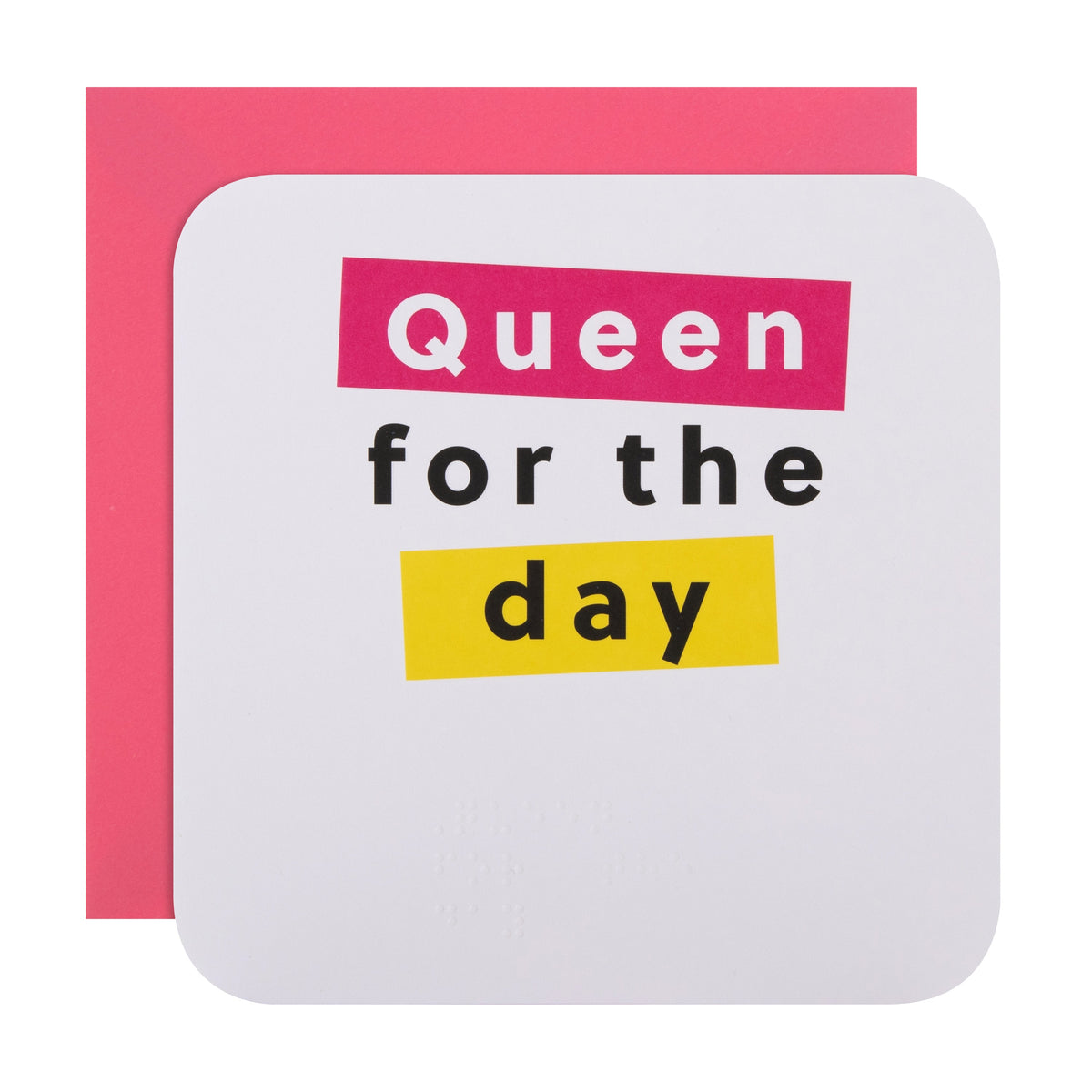 RNIB Braille Queen For The Day Mother's Day Card | Hallmark UK