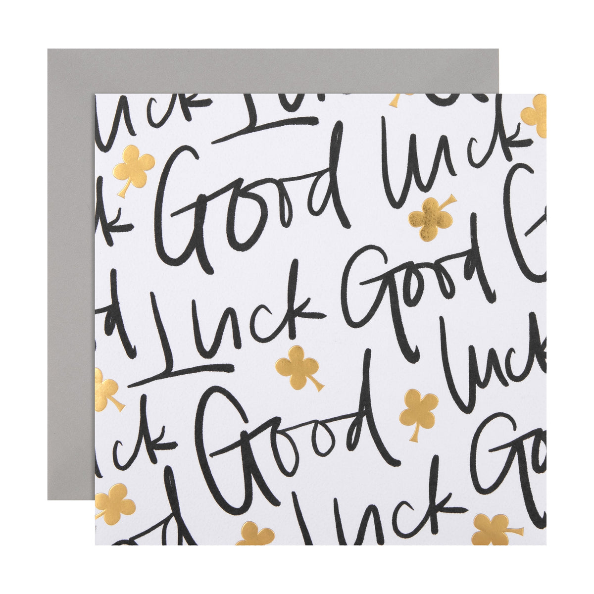 Inkwave Typography Good Luck Card | Hallmark UK
