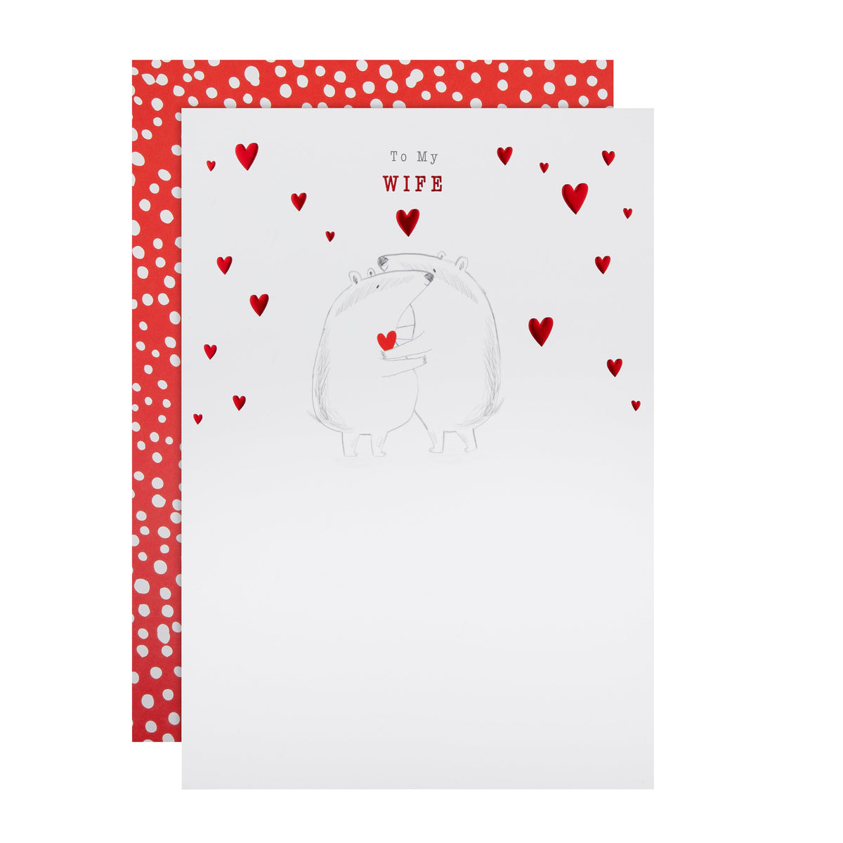 Cute Badgers & Hearts Valentine's Day Card for Wife | Hallmark UK