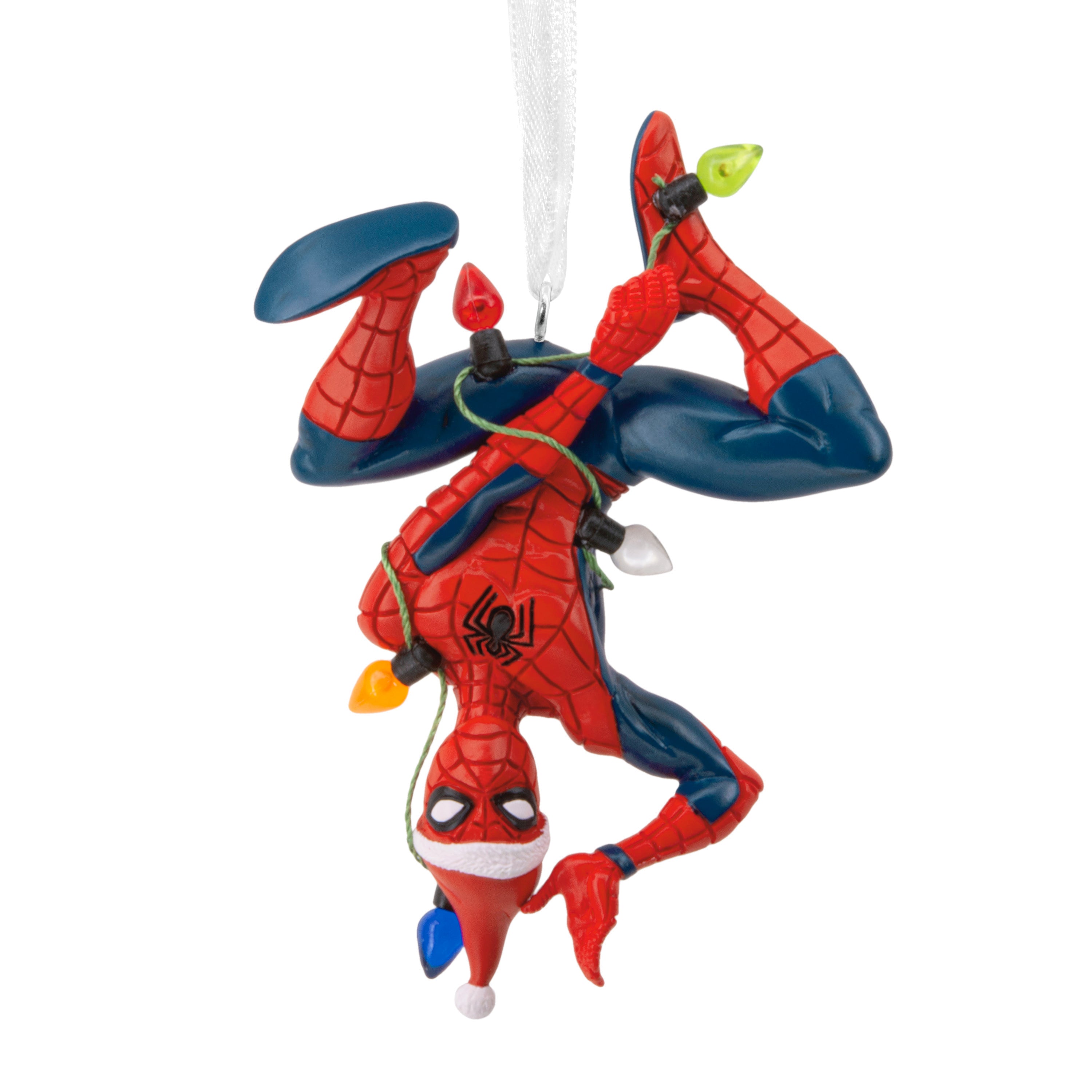 MARVEL Spider-Man Tangled in Fairy Lights Ornament | Hallmark