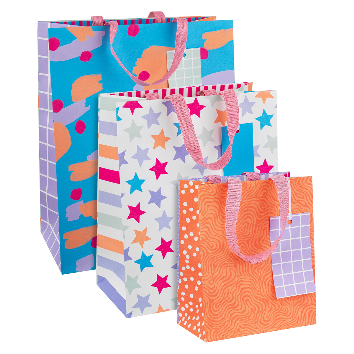 Any Occasion Gift Bags - 3 Pack in 3 Sizes and 3 Designs | Hallmark