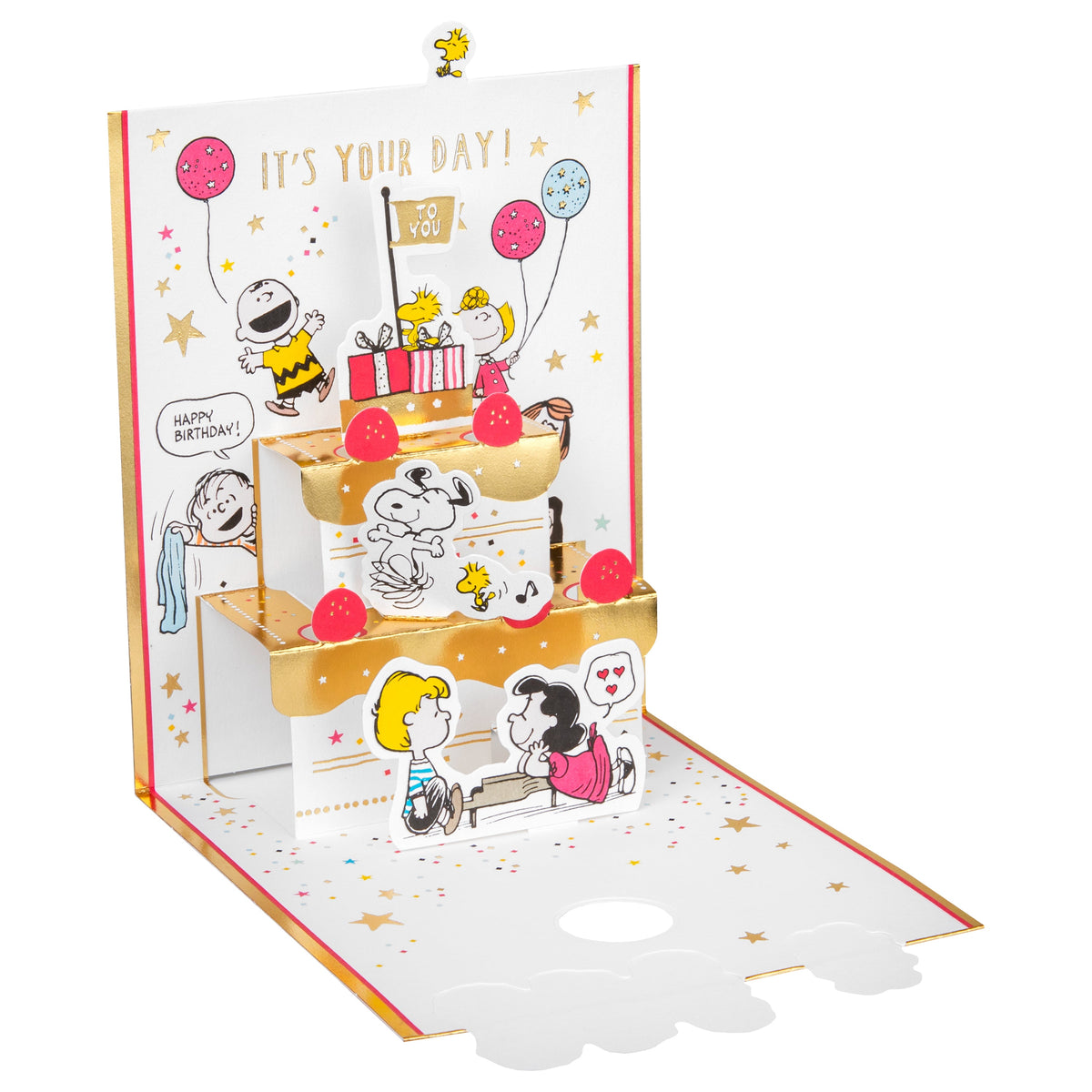 3D Pop-Up SNOOPY & PEANUTS Birthday Card | Hallmark