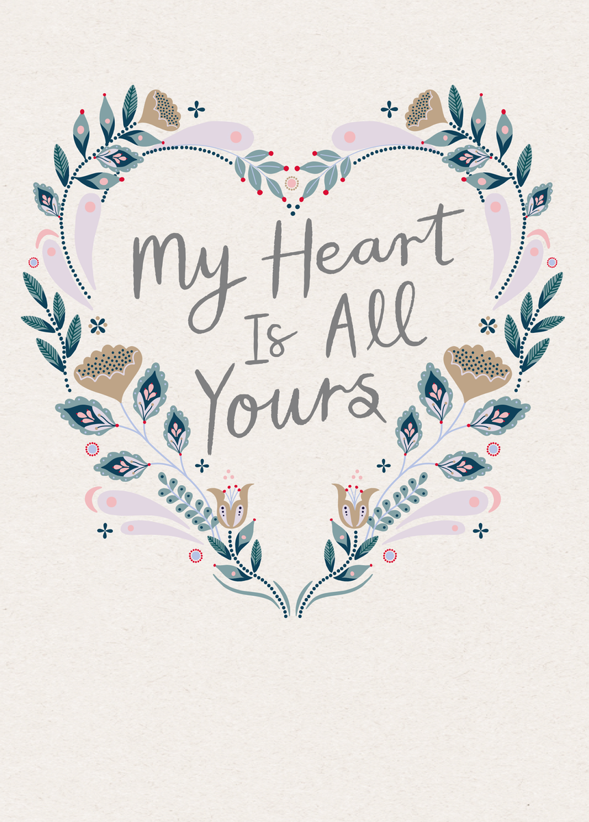 Personalised My Heart is All Yours Valentine's Day Card – Hallmark