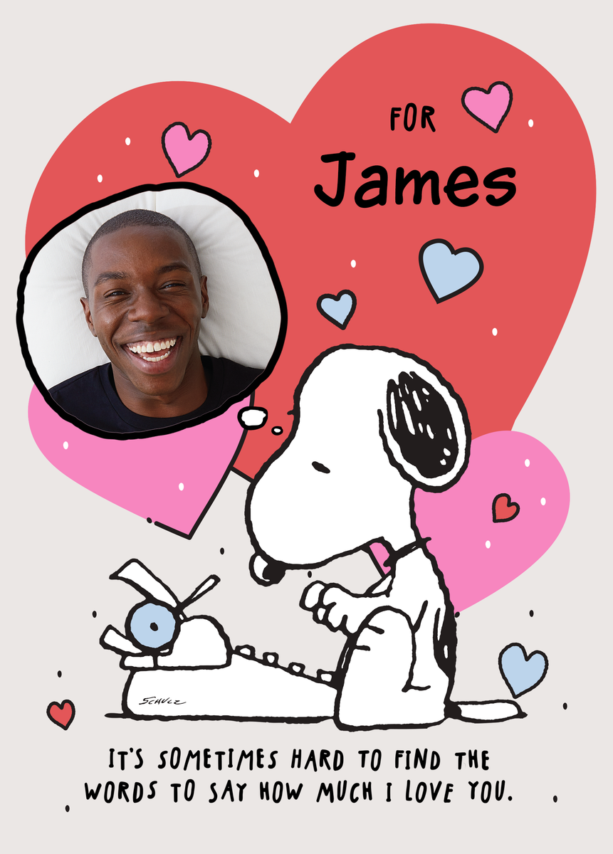 Personalised SNOOPY Hearts Valentine's Day Card – Hallmark