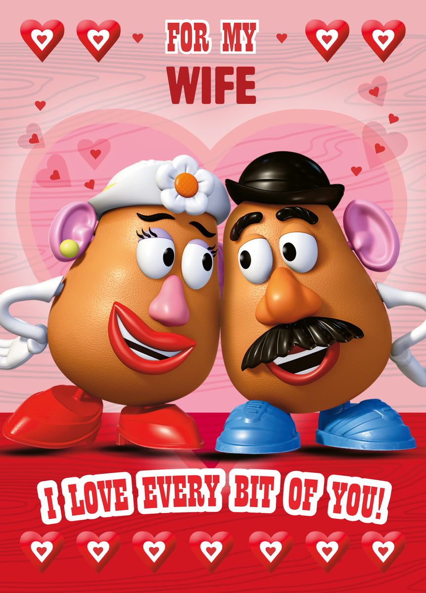Personalised Disney Potato Head Valentine's Day Card | Hallmark UK