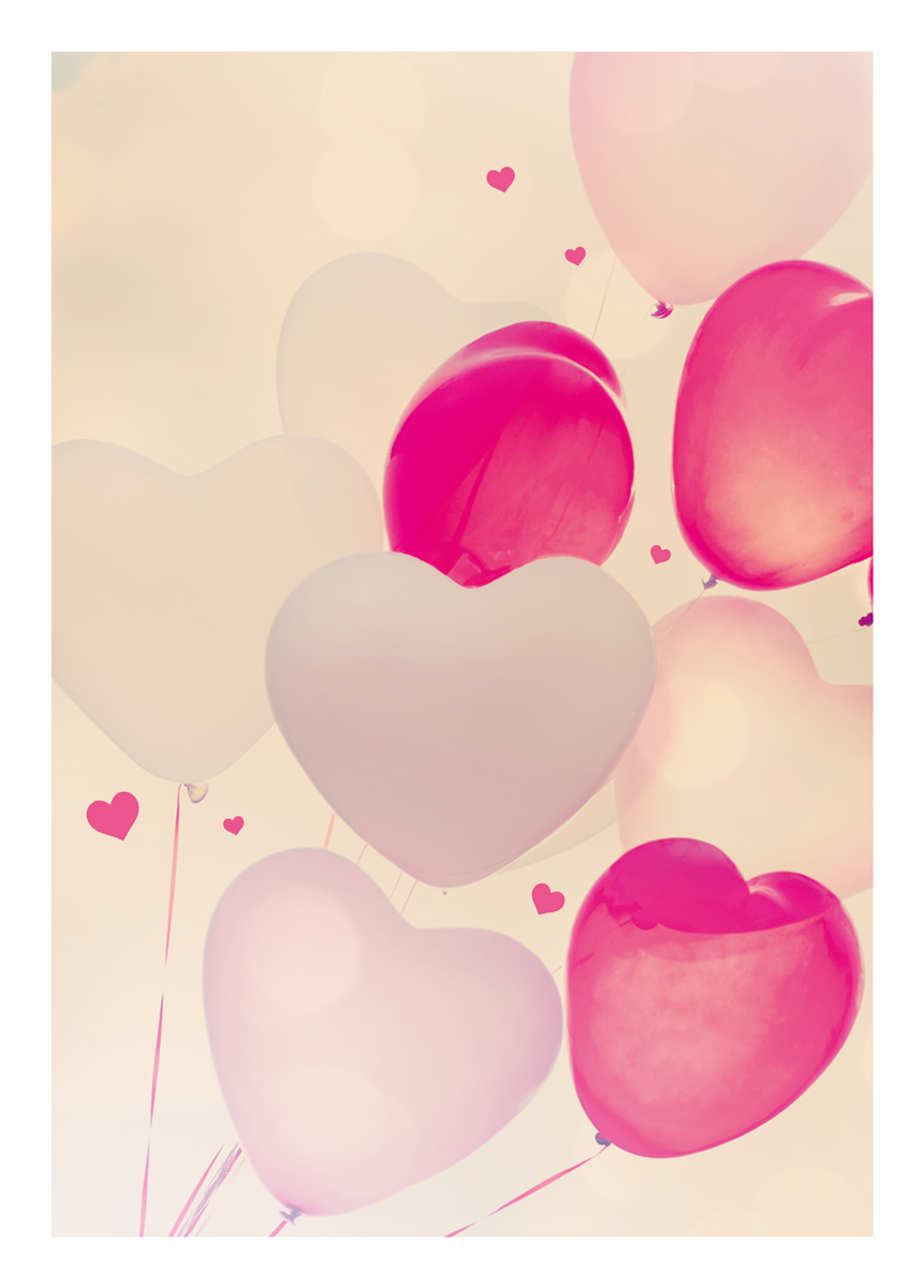 Personalised Classic Illustrated Love Hearts Valentine's Day Card ...