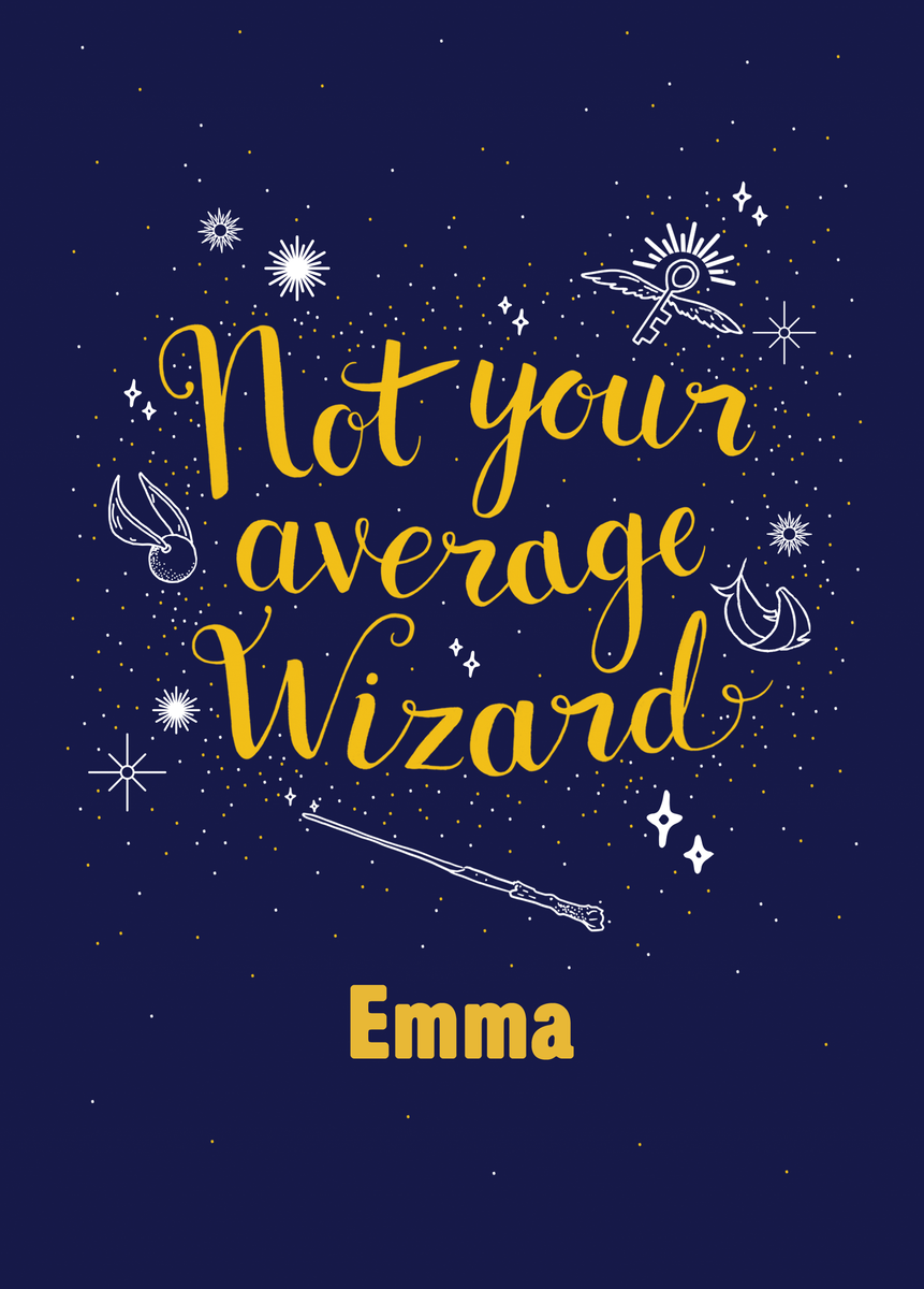 Personalised Harry Potter™ Average Wizard Birthday Card | Hallmark UK