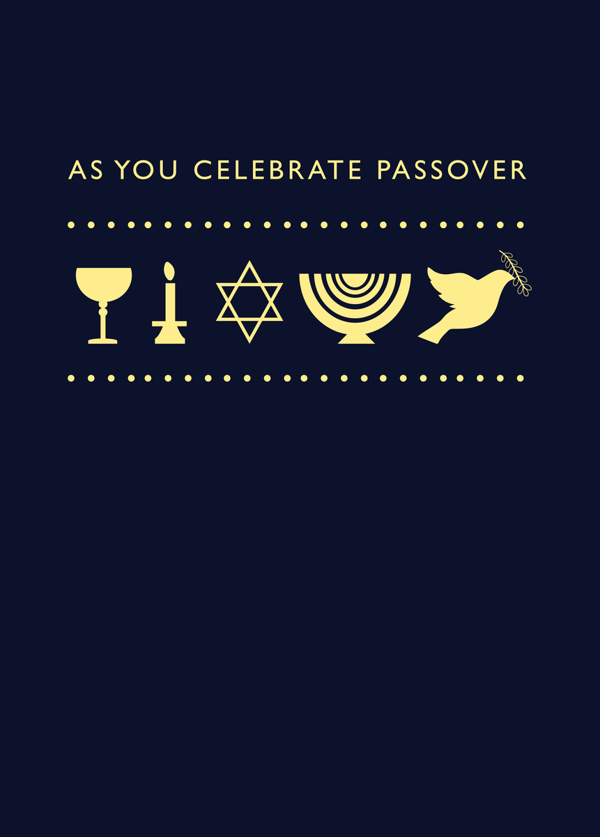Personalised Jewish Symbols Passover Card | Hallmark UK