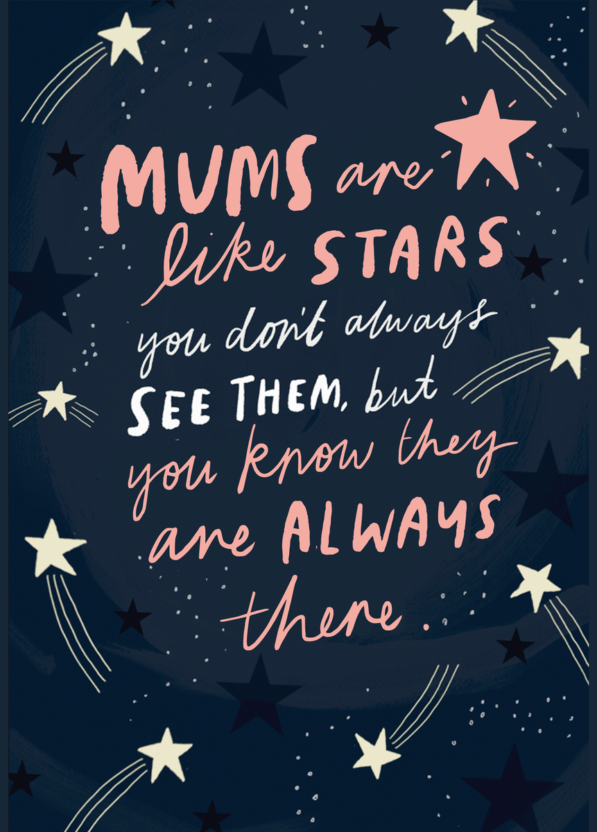 Personalised Mums Are Like Stars Mother's Day Card | Hallmark UK