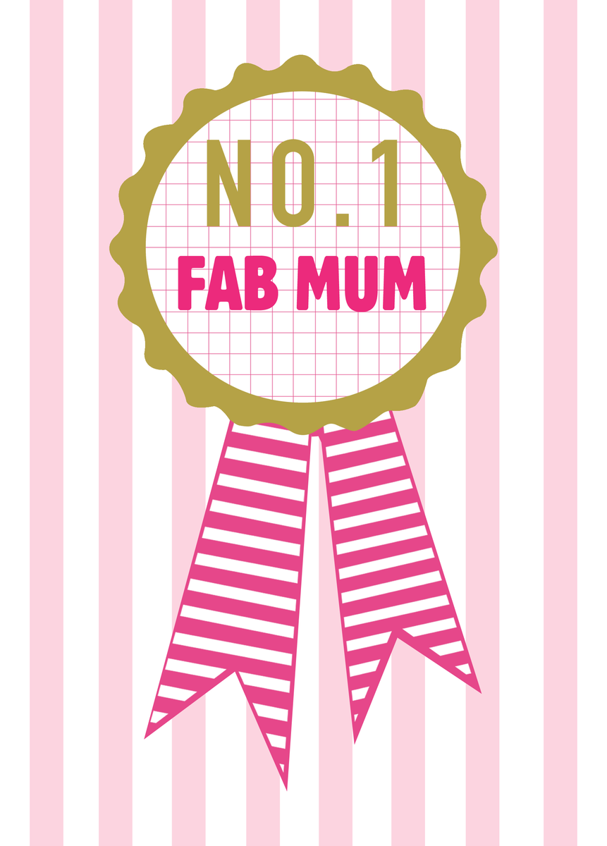 Personalised No.1 Mum Rosette Mother's Day Card | Hallmark UK