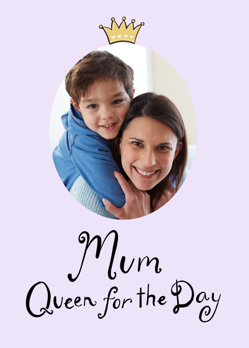 Personalised Queen For A Day Mother's Day Photo Card | Hallmark UK