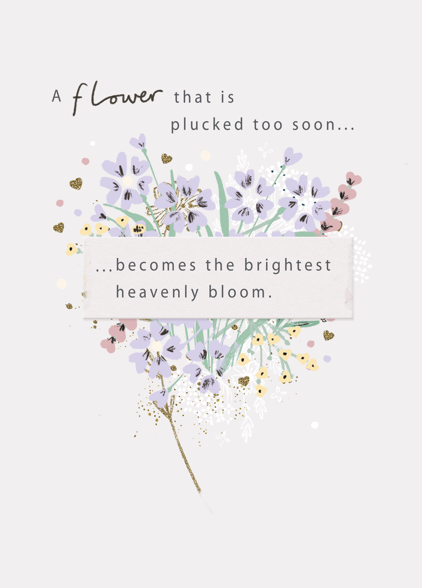 Personalised Heavenly Bloom Sympathy Mother's Day Card | Hallmark UK