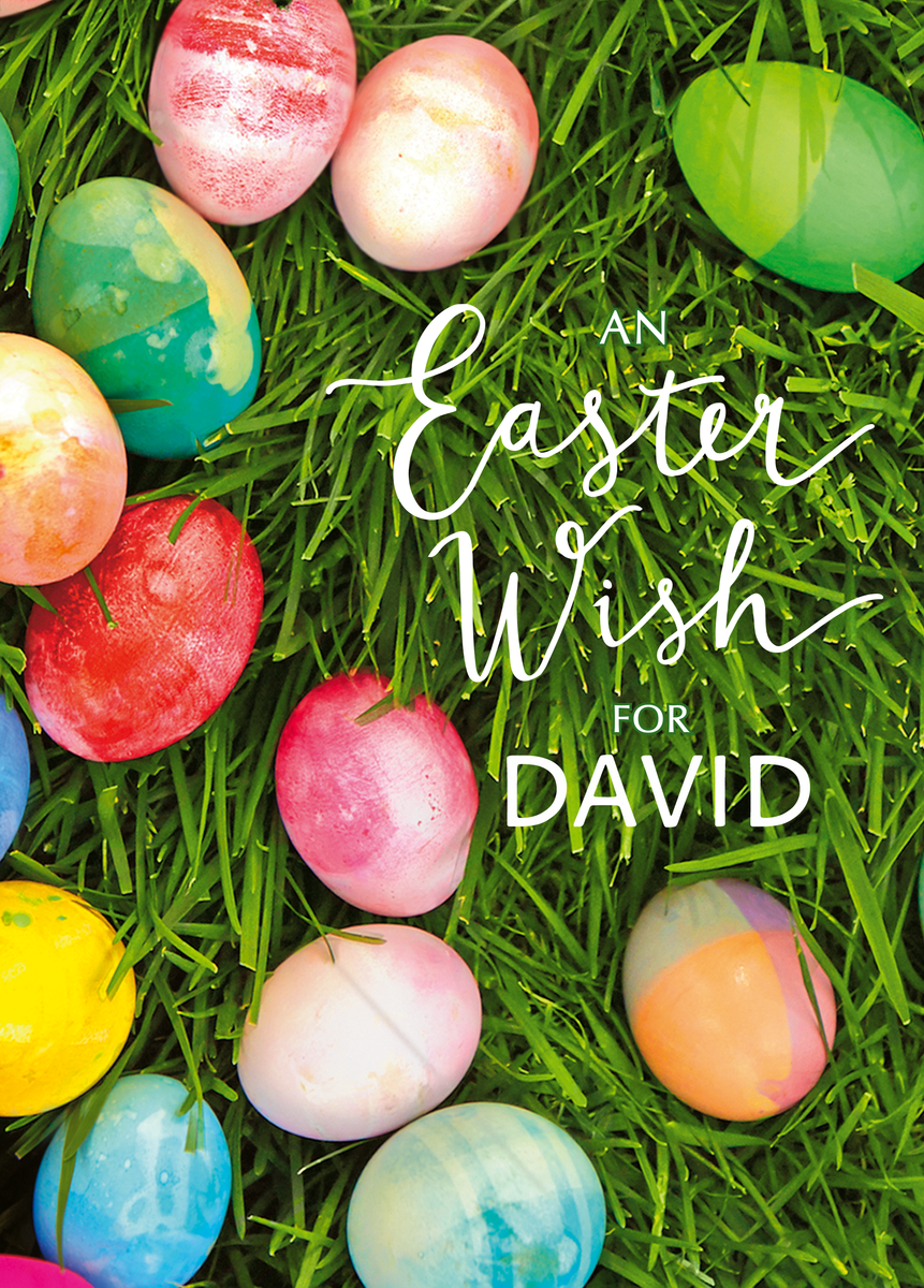Personalised Traditional Painted Eggs Easter Card | Hallmark UK