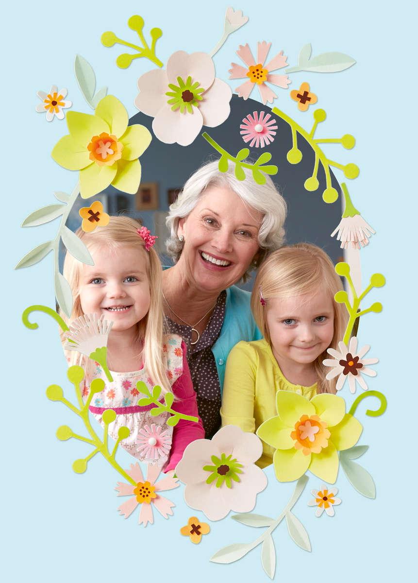 Traditional Floral Frame Photo Upload Easter Card | Hallmark UK