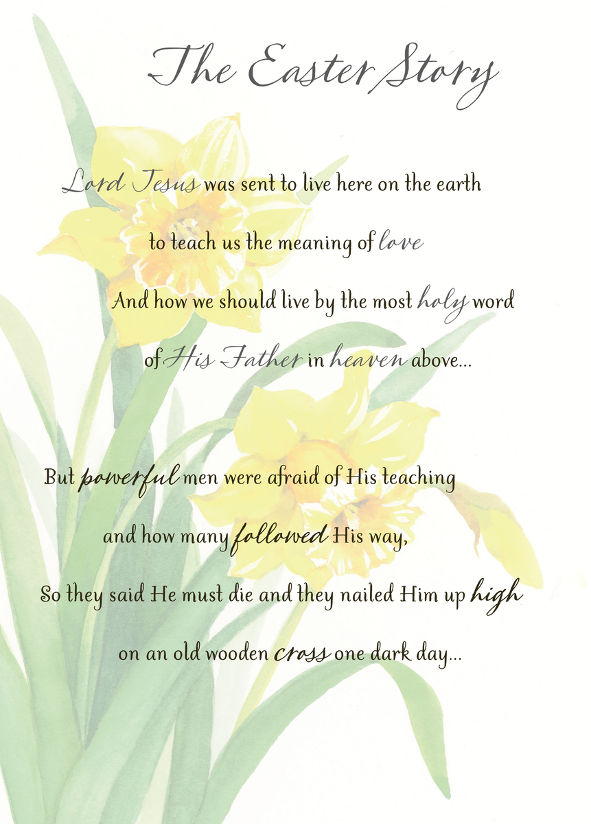 Personalised Religious Easter Story Easter Card | Hallmark UK
