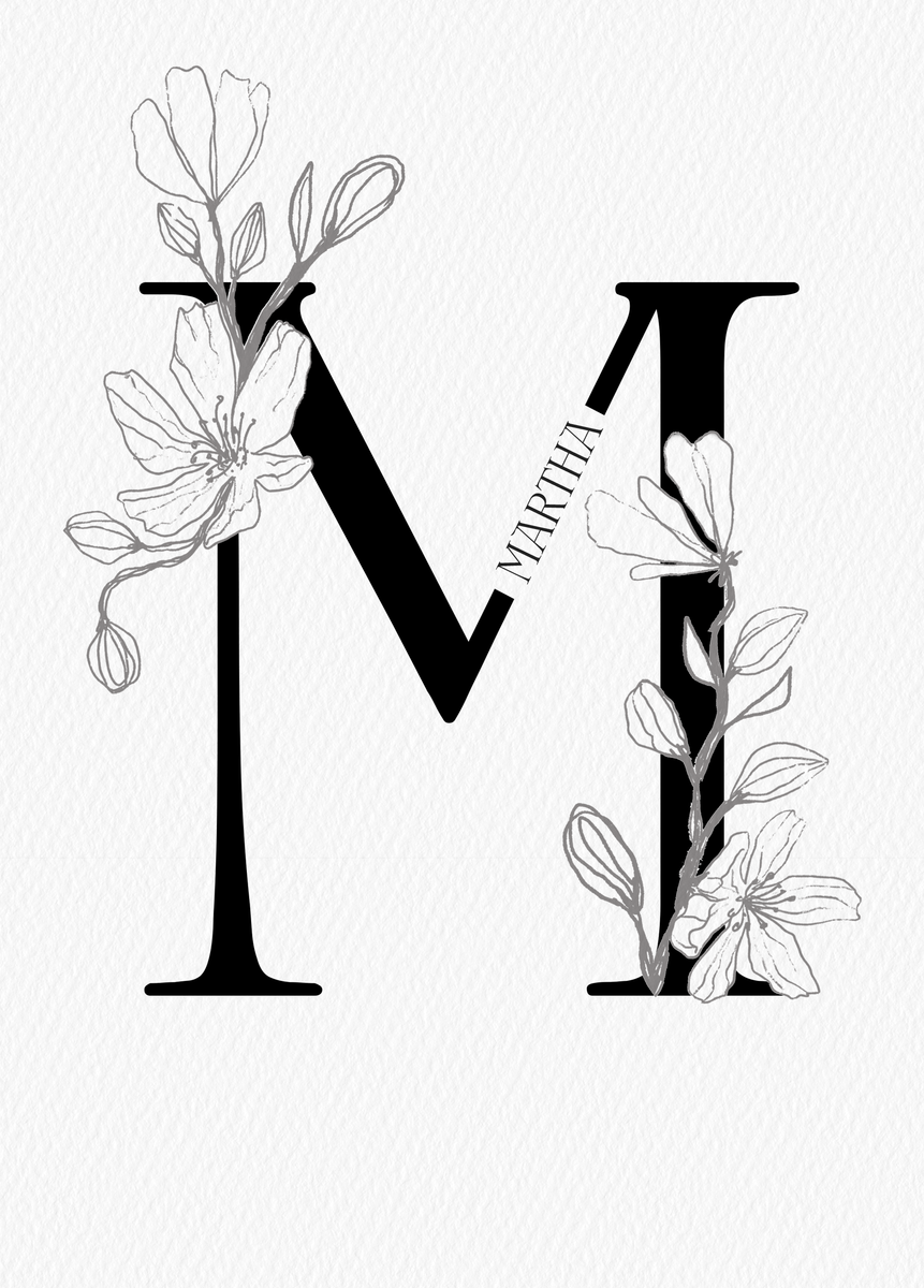Illustrated Letter M Birthday Card| Personalised Cards | Hallmark UK