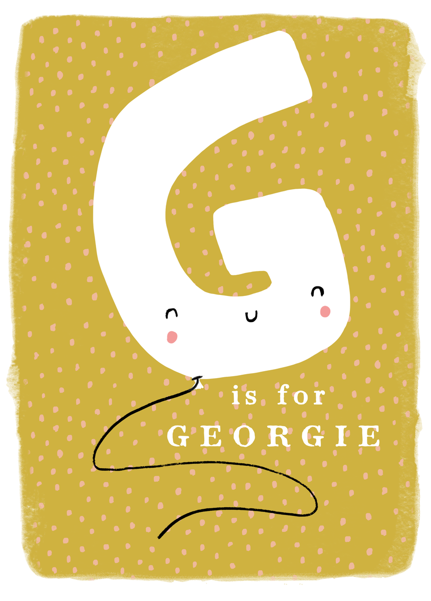 Editable Fun Letter G Birthday Card | Personalised Cards | Hallmark UK