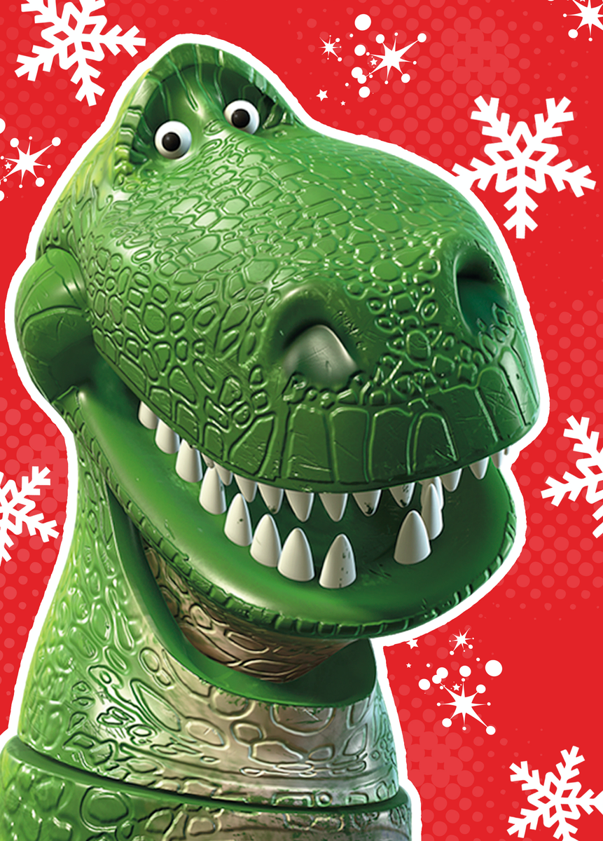 Personalised Kids Disney Toy Story Rex Christmas Card – Hallmark