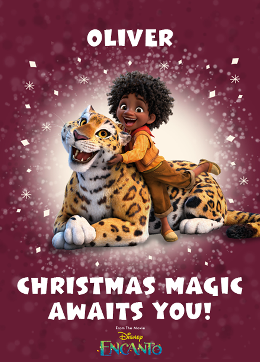 Personalised Disney Encanto Antonio Christmas Card | Hallmark UK