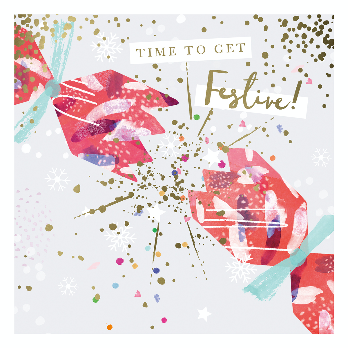 Personalised Classic Christmas Fun Festive Cracker & Confetti Card ...