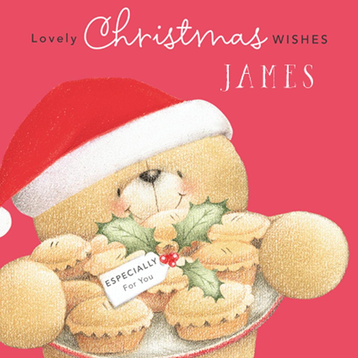 Personalised Forever Friends Mince Pies Christmas Card | Hallmark UK