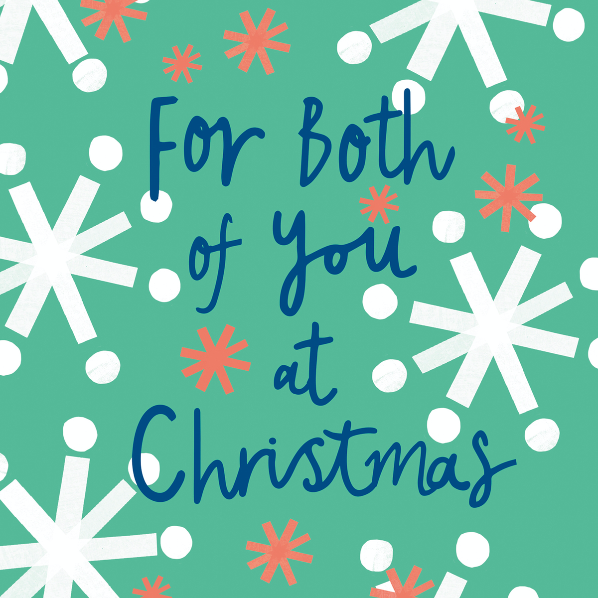 Personalised Modern Christmas Retro Sputnik Stars To Both Card – Hallmark