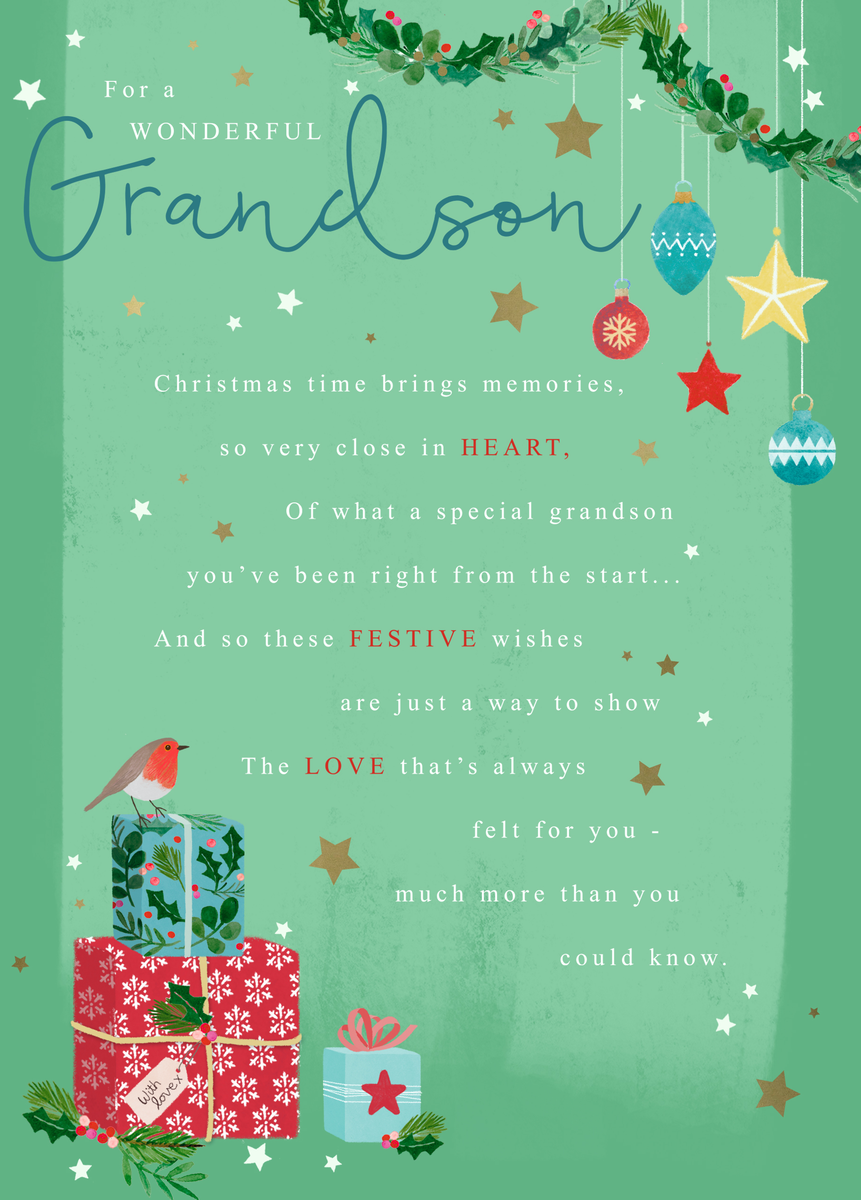Grandchildren Christmas Quotes Doodlecards Granddaughter & Partner