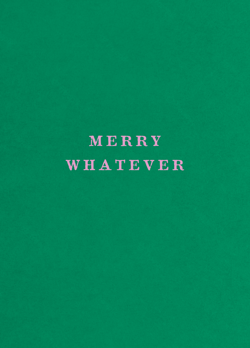 Personalised Funny Merry Whatever Christmas Card – Hallmark