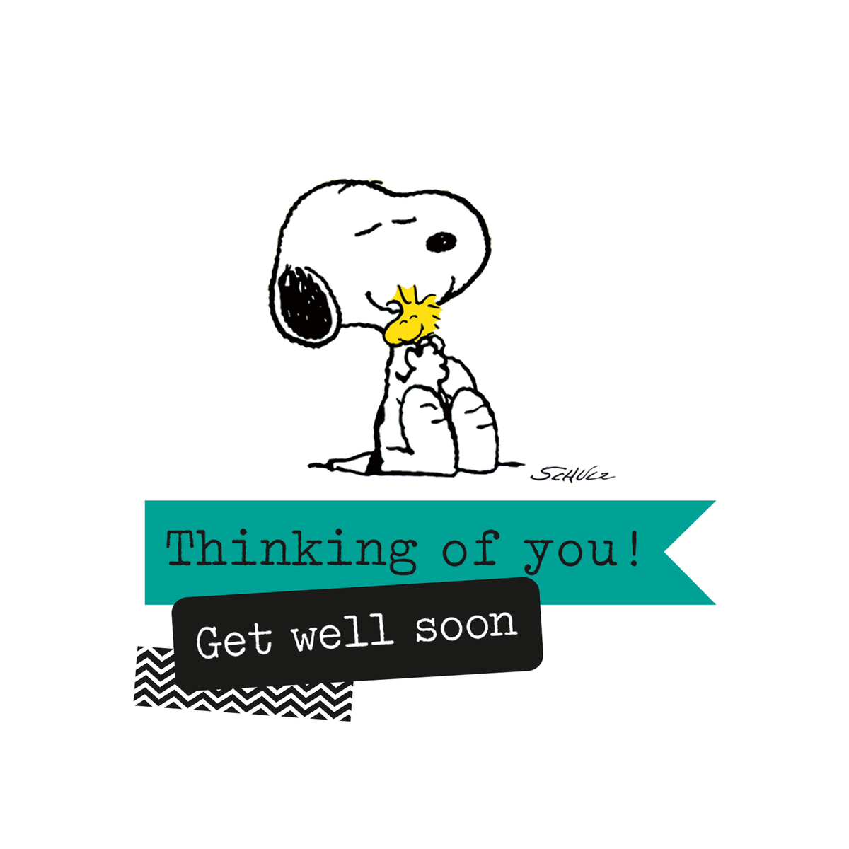 Personalised PEANUTS SNOOPY Get Well Soon Card | Hallmark UK
