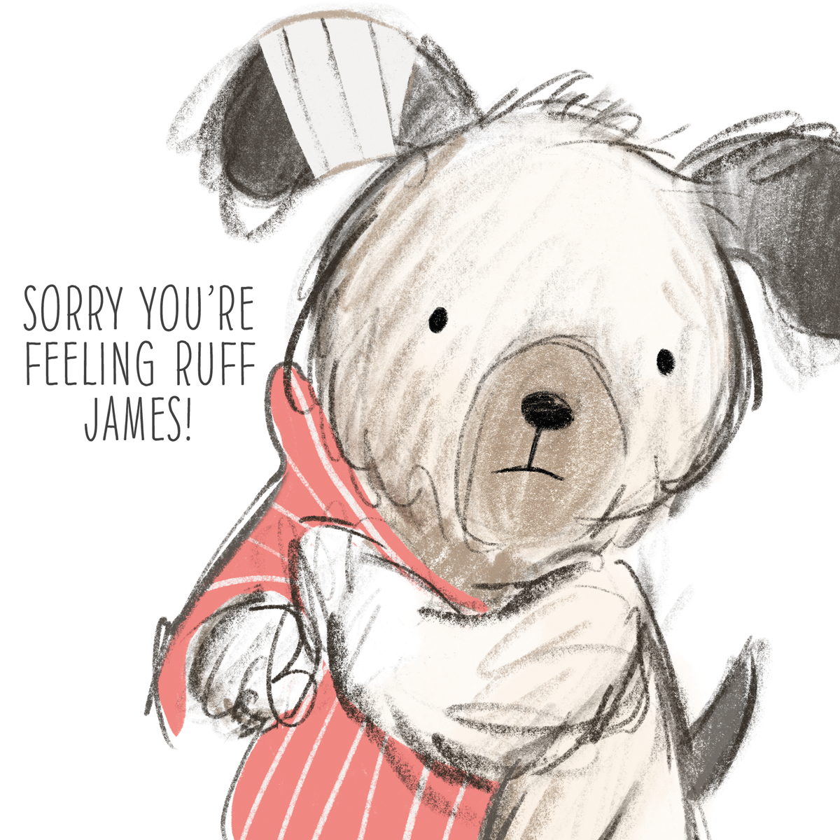 Personalised & Editable Cute Puppy Get Well Soon Card | Hallmark UK