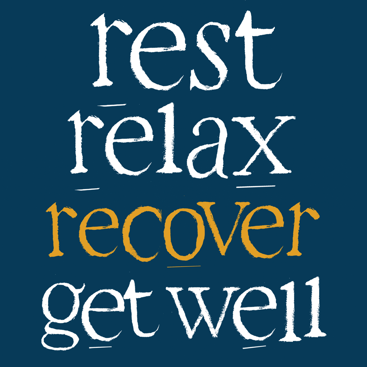 Personalised 'Rest, Relax, Recover' Get Well Soon Card | Hallmark UK