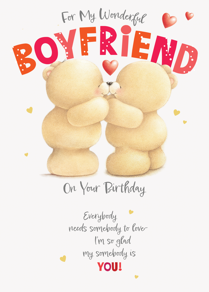 Personalised Forever Friends Boyfriend Birthday Card | Hallmark UK