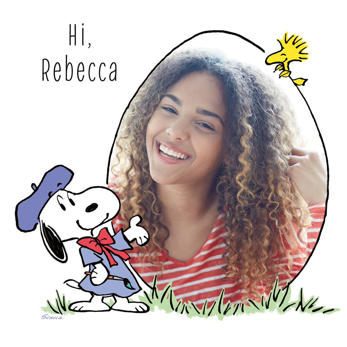 Personalised PEANUTS SNOOPY Paint Photo Upload Card | Hallmark UK