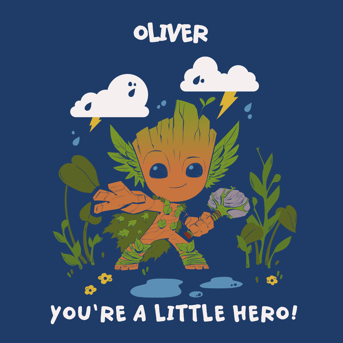 Personalised & Editable Fun Groot Birthday Card | Hallmark UK